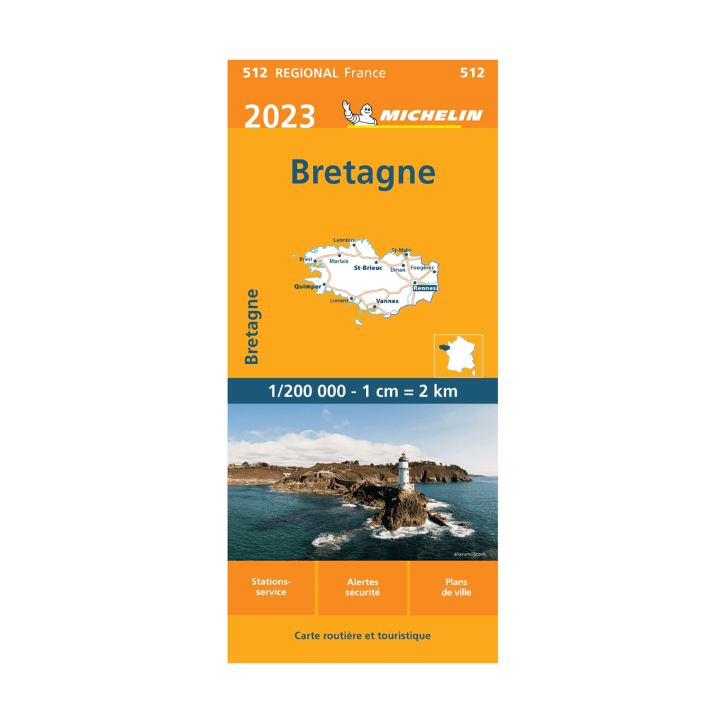Carte régionale 512, Bretagne - Michelin - Boutique de l'Aventure Michelin