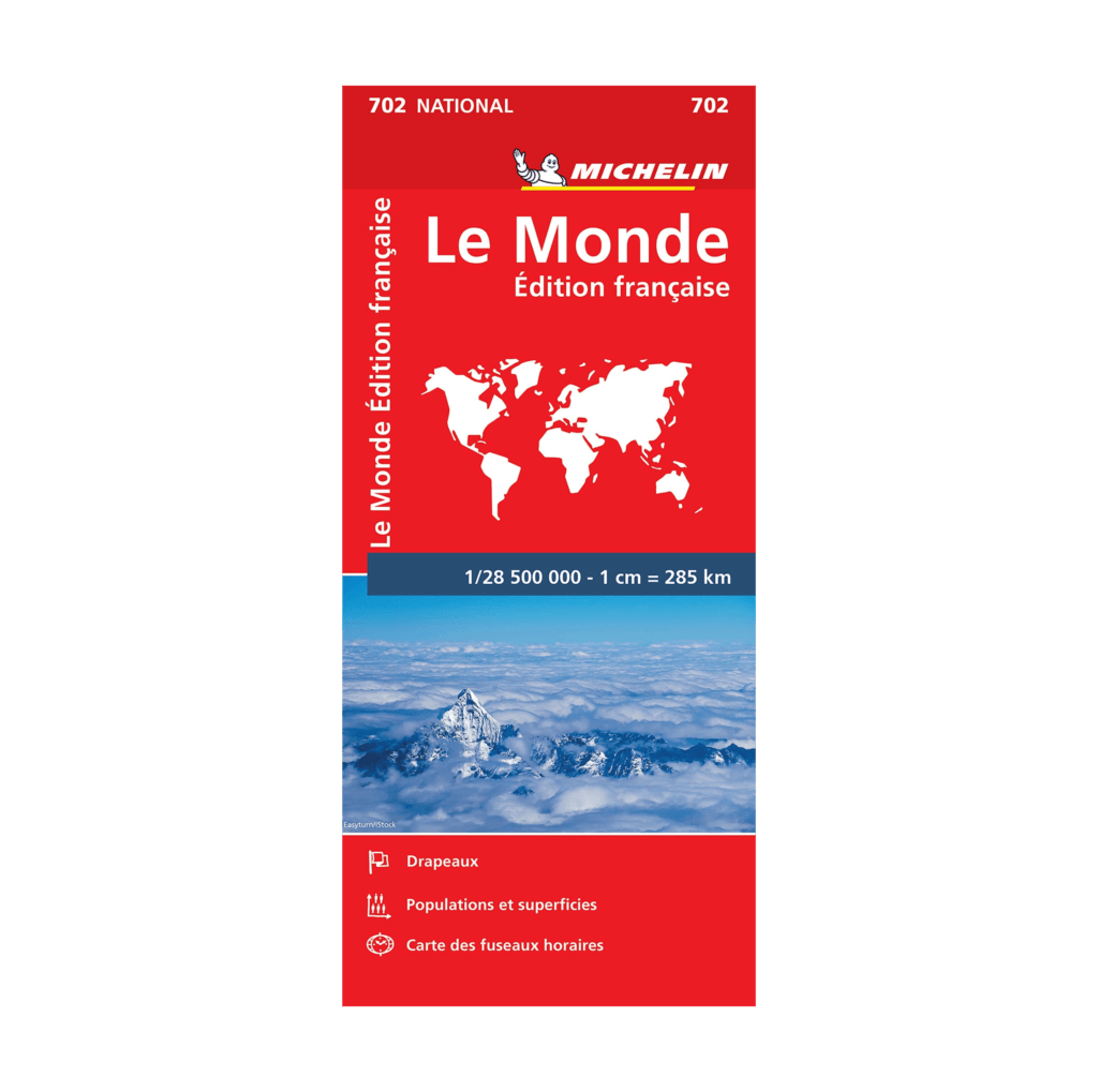Carte Le Monde 702 - Michelin - Boutique de l'Aventure Michelin