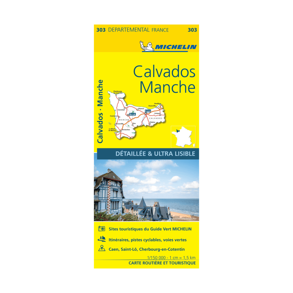 Carte départementale 303, Calvados et Manche - Michelin - Boutique de l ...