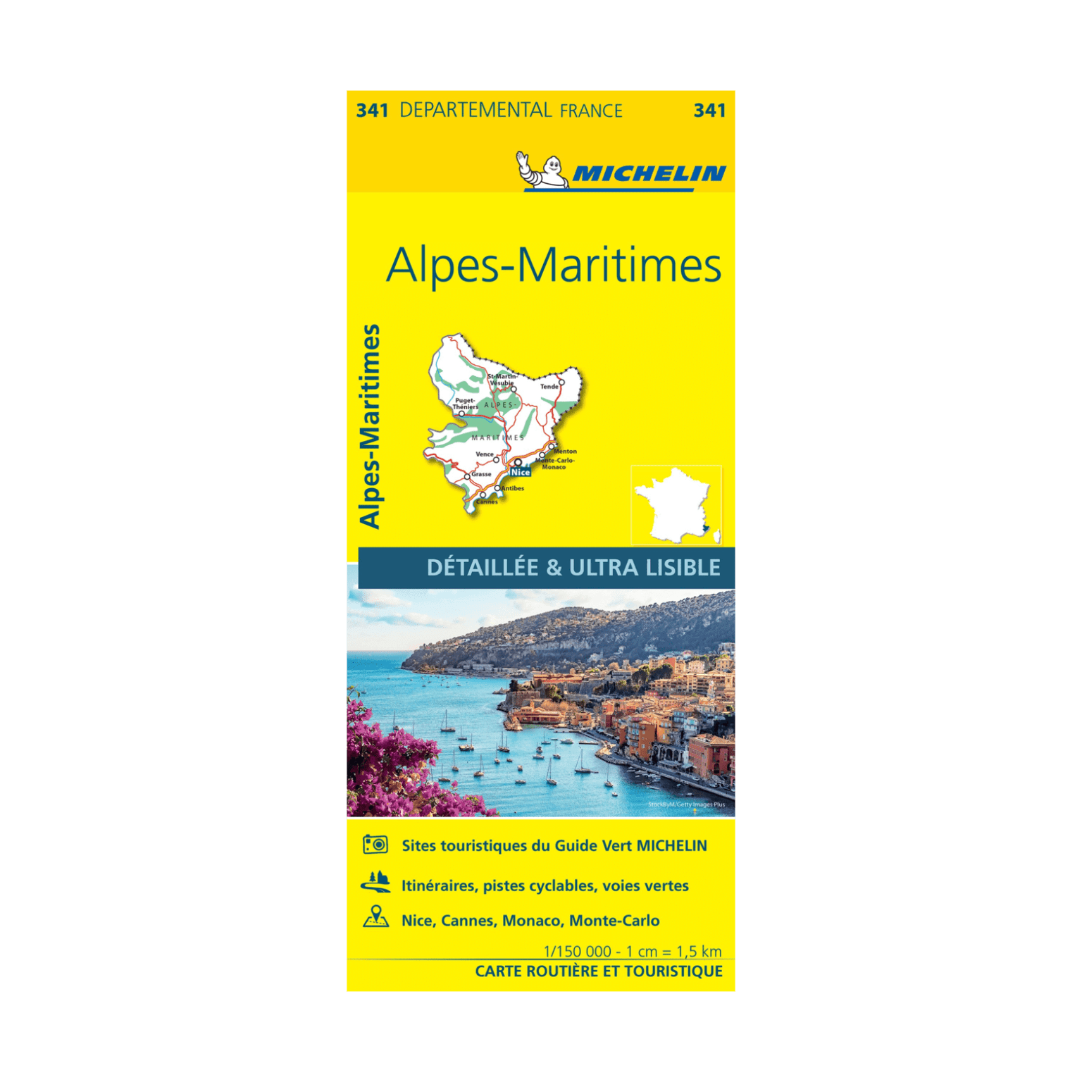 Carte départementale 341, Alpes-Maritimes - Michelin - Boutique de l ...
