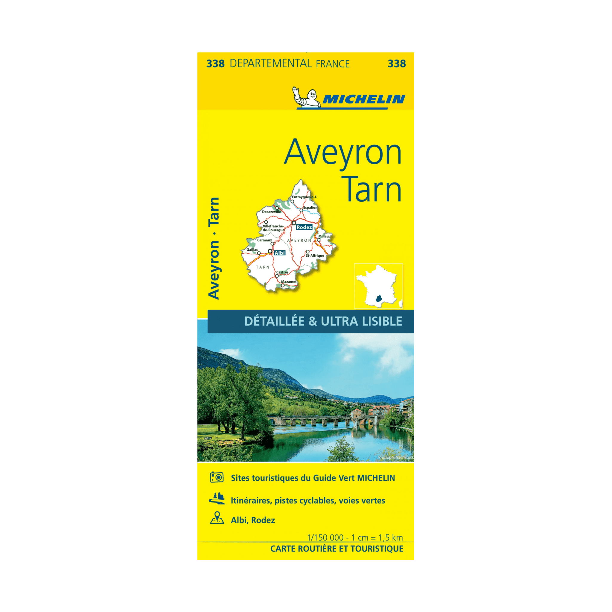 Carte départementale 338 Aveyron et Tarn - Michelin - Boutique de l ...