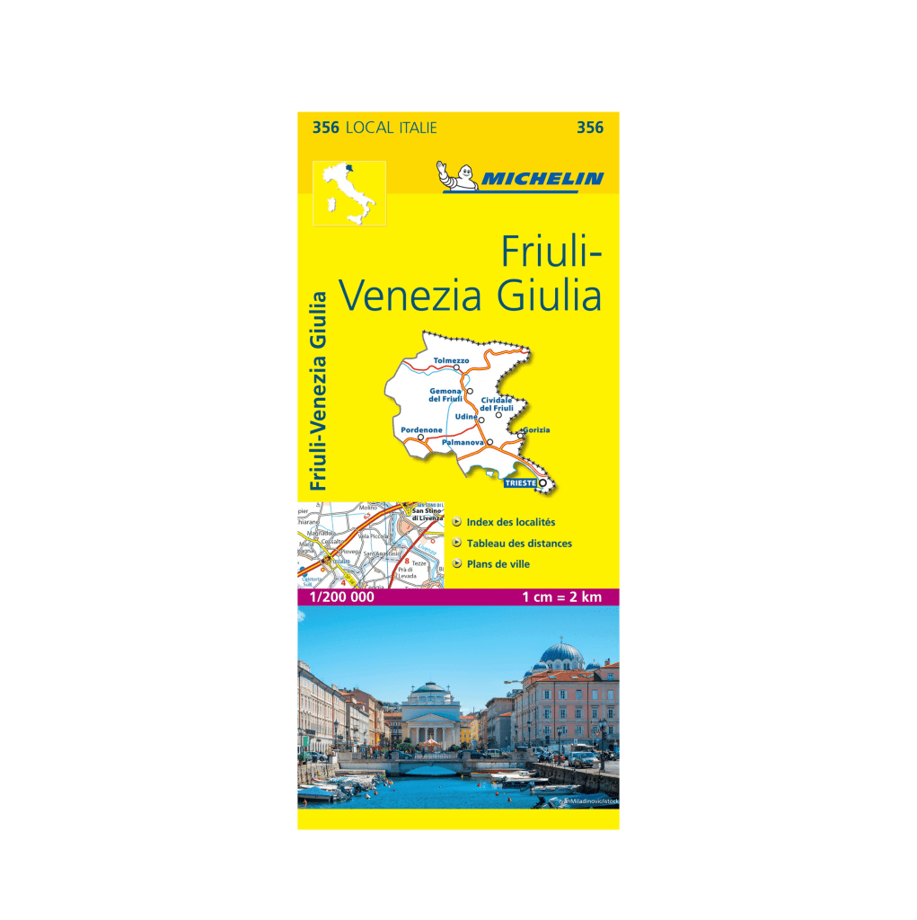 Carte locale 356, "Friuli-Venezia Giulia" - Michelin - Boutique de l ...