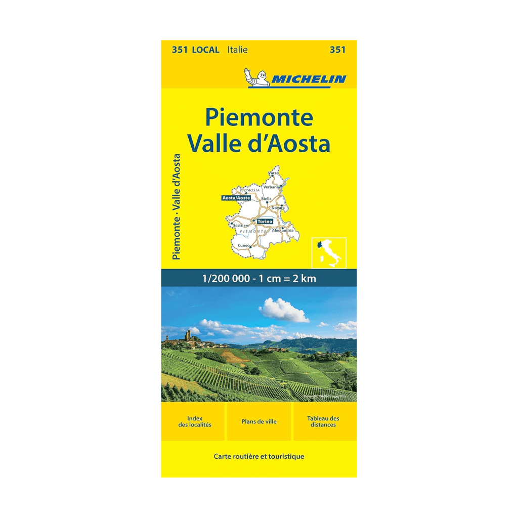 Piemonte Valle of Aosta – Local Map Michelin 351 - Boutique de l ...
