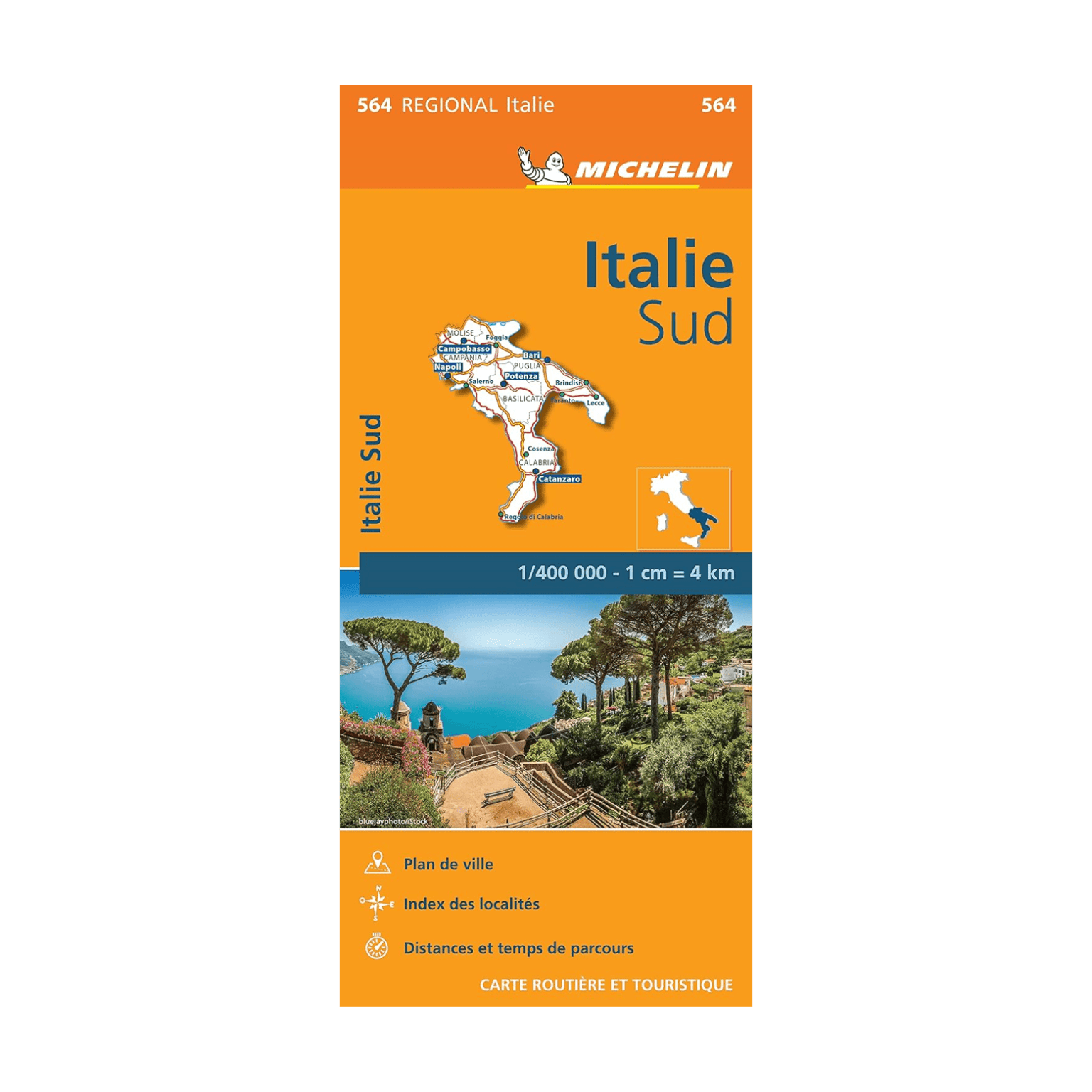 Carte régionale 564 Italie Sud - Michelin - Boutique de l'Aventure Michelin