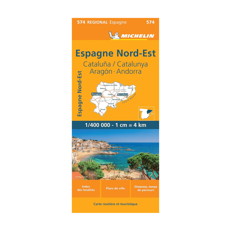 Carte régionale 574 Espagne Nord-Est Catalogne Andorre - Michelin ...
